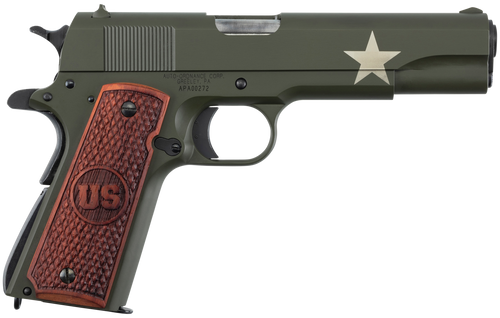 Auto-Ordnance 1911 Tanker 45 ACP, 5" Barrel, Olive Drab Green with ...
