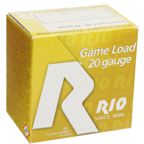 Rio Game Load 20 Ga, 3", 1 1/4 oz, 6 Shot, 25rd Box - Impact Guns