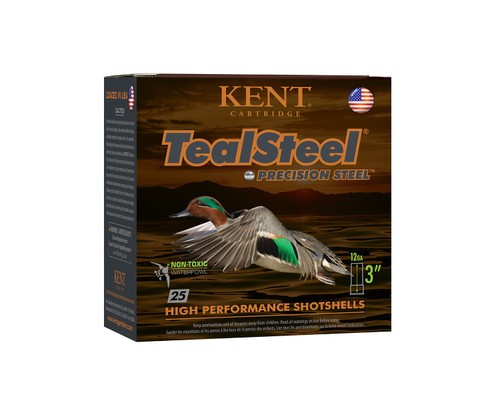 Kent Cartridge TealSteel 12 Ga, 3", 1 1/4 oz, 5 Shot, 25rd Box - Impact ...