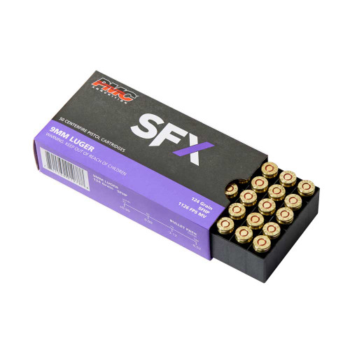 PMC SFx Defense 9mm 124gr, StarFire Hollow Point, 20rd Box - Impact Guns