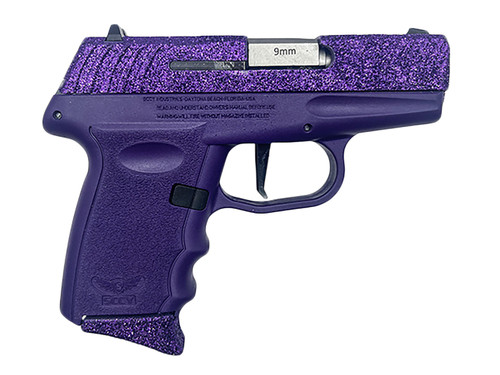 SCCY DVG-1 9mm, 3.1" Barrel, Purple Glitter Slide, Royal Purple Frame ...