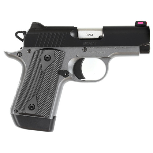 Kimber Micro 9 Shadow Ghost 9mm, 3.15" Barrel, Black Slide, Gray Frame ...