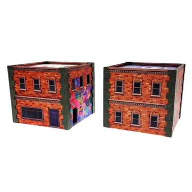 Monster Fight Club Metropolis Cityscape Miniatures Two Small Brick ...