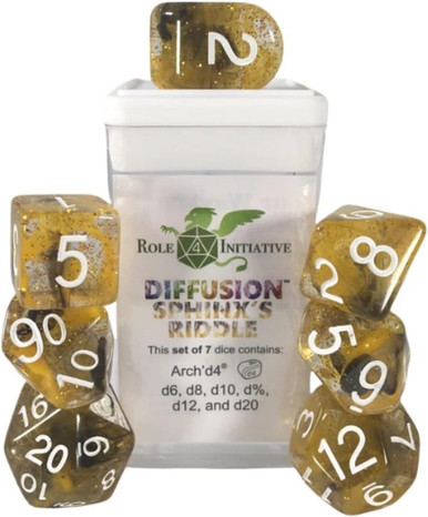 Role 4 Initiative Diffusion Large High Visibility Polyhedral Dice Set ...