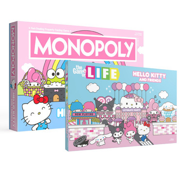Usaopoly Life Hello Kitty And Friends With Tokens Coins And Milestones ...