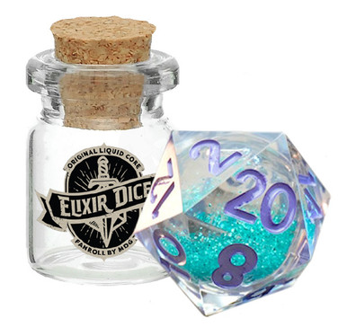 Metallic Dice Games Individual d20 Elixir Liquid Core DND Dice Set ...
