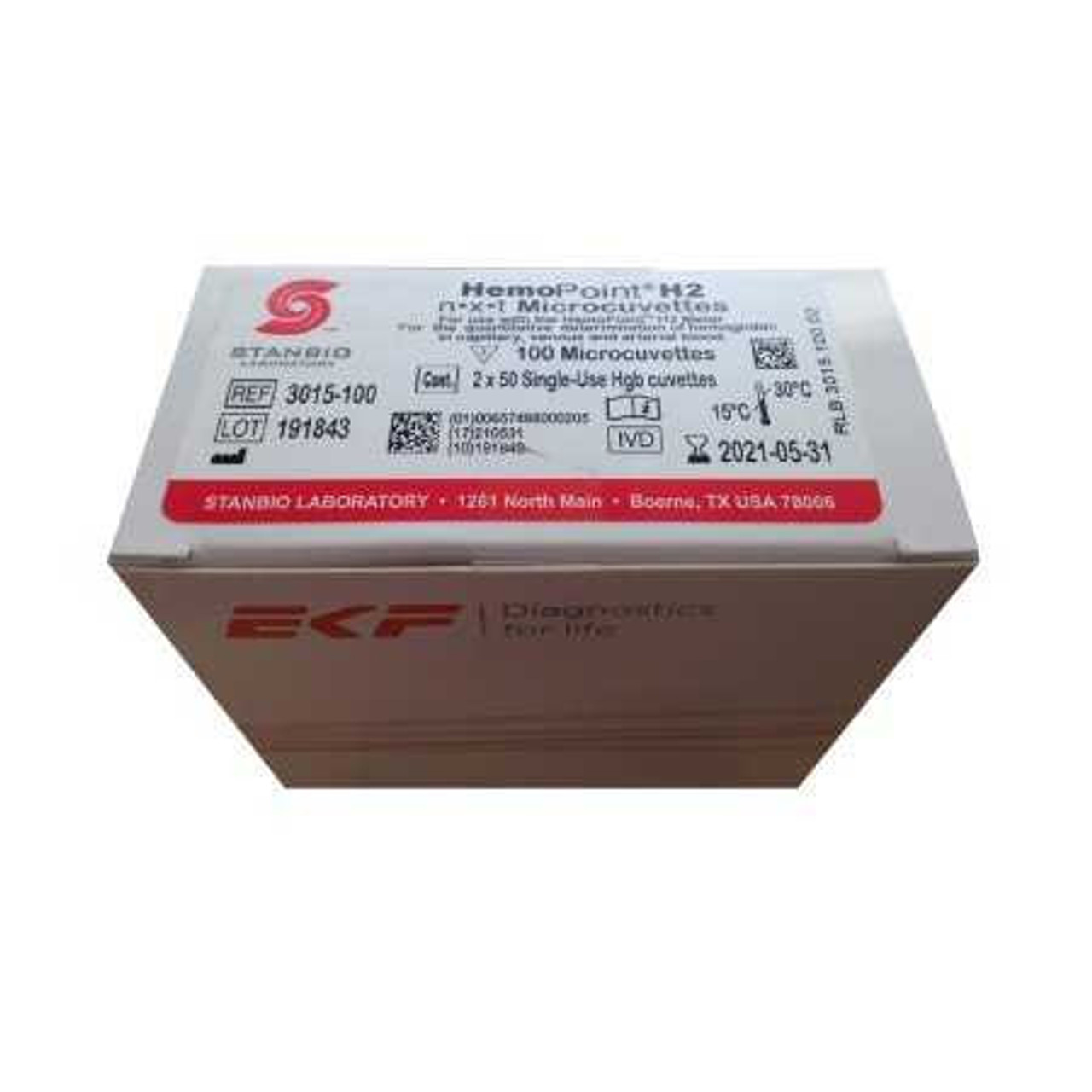 HemoPoint H2 nxt Hematology Reagent Microcuvette, 100/BX