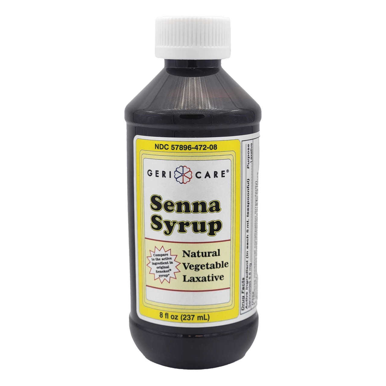 Laxative Geri-Care® Syrup 8 oz. Senna Leaf Extract Q451-08-GCP Case of ...