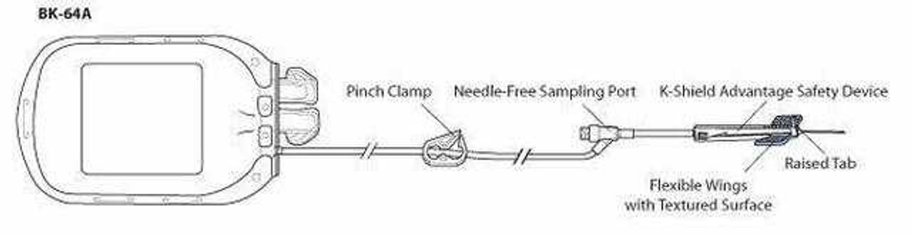 how to draw a blood bag