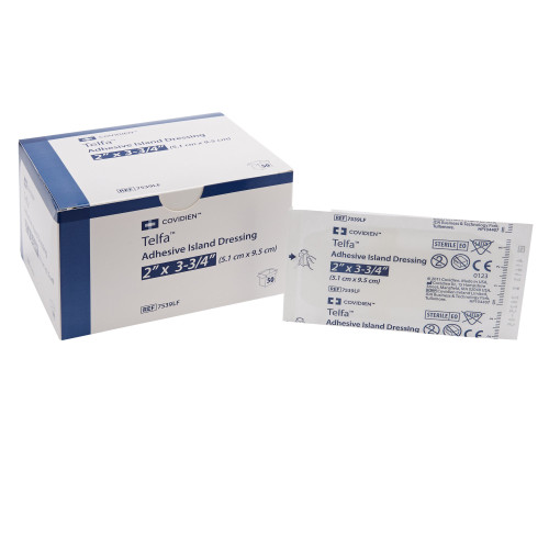 Telfa Island Dressing, 2 x 3.75'' Sterile, CT/50