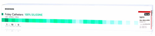 McKesson Silicone Foley Catheter Standard Tip 18 Fr. - Hey Med Supply