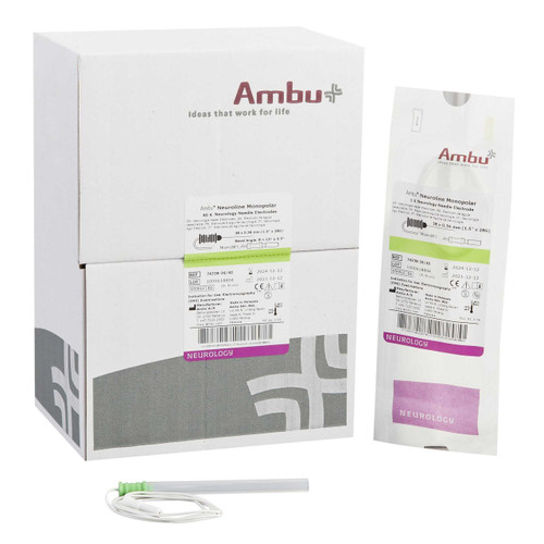 EMG Needle Electrode with Leadwire Ambu® Neuroline 28 Gauge x 1-1/2 ...
