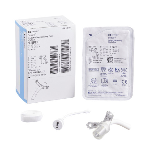 Uncuffed Tracheostomy Tube Shiley Size 55 Pediatric