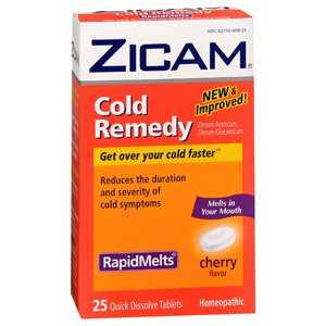 Cold and Cough Relief Zicam 2X - 1X Strength Tablet 25 per Box - Hey ...