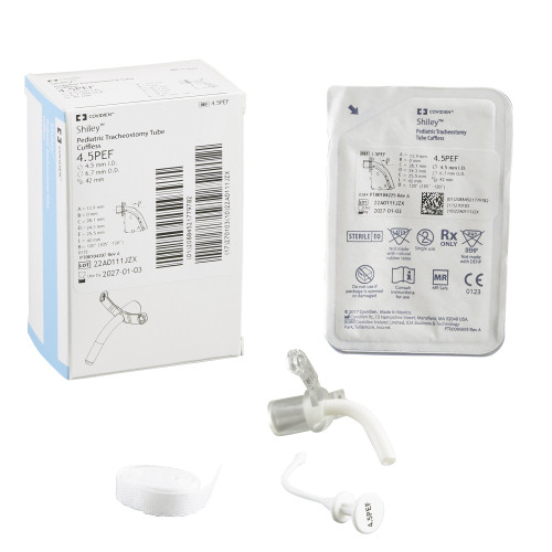 Uncuffed Tracheostomy Tube Shiley Size 45 Pediatric
