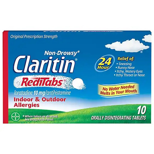 Claritin Claritin Redi Tabs 24 Hour Allergy Relief Loratadine 10 mg ...
