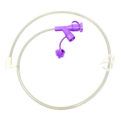 Enteral Feeding Extension Set Vesco 24 Inch Right Angle NonSterile