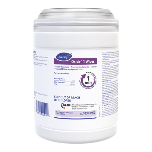 Surface Disinfectant Cleaner Diversey Oxivir 1 Premoistened Broad ...
