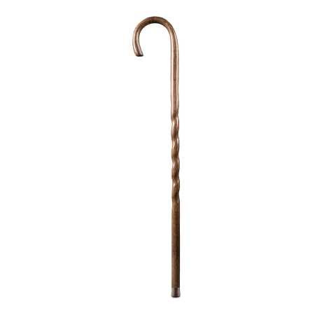 Round Handle Cane Brazos™ Twisted Wood 37 Inch Height Brown Oak Each/1 ...