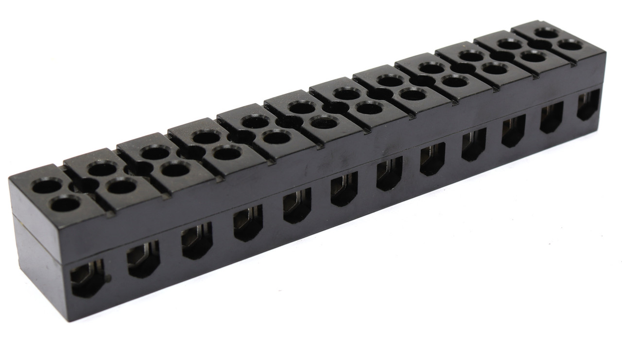 12-Position Deadfront Terminal Block, 600V, 85 Amp