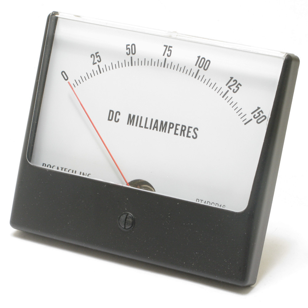 0 - 150 Milliampers DC, Panaview Analog Panel Meter, 4.5 Inch