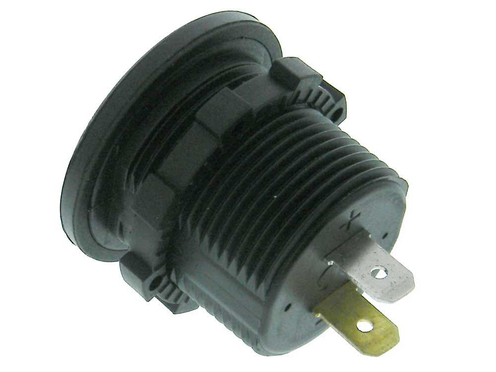 Battery Monitor Voltmeter 12VDC Round with Bargraph