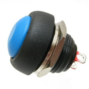 Miniature Blue Push Button Switch SPST