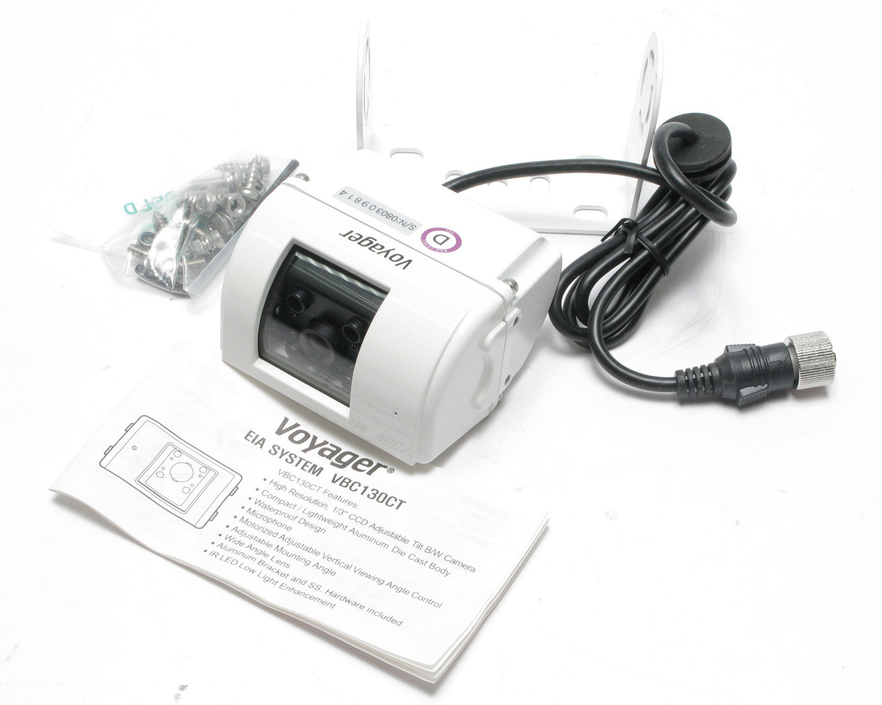 Voyager VBC130CT Black/White Camera w/Motorized Tilt