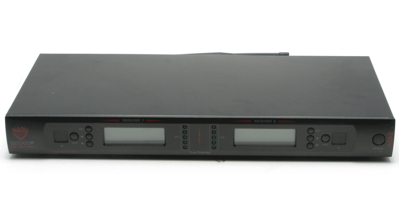 Nady 2W-1KU Dual UHF Wireless Receiver System w/Handheld & Lavalier Mics