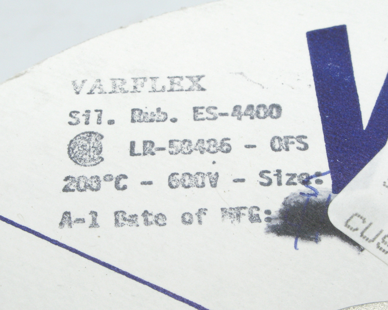 3/16" Varglas Silicone-Fiberglass High Temperature Sleeving, 25 Foot