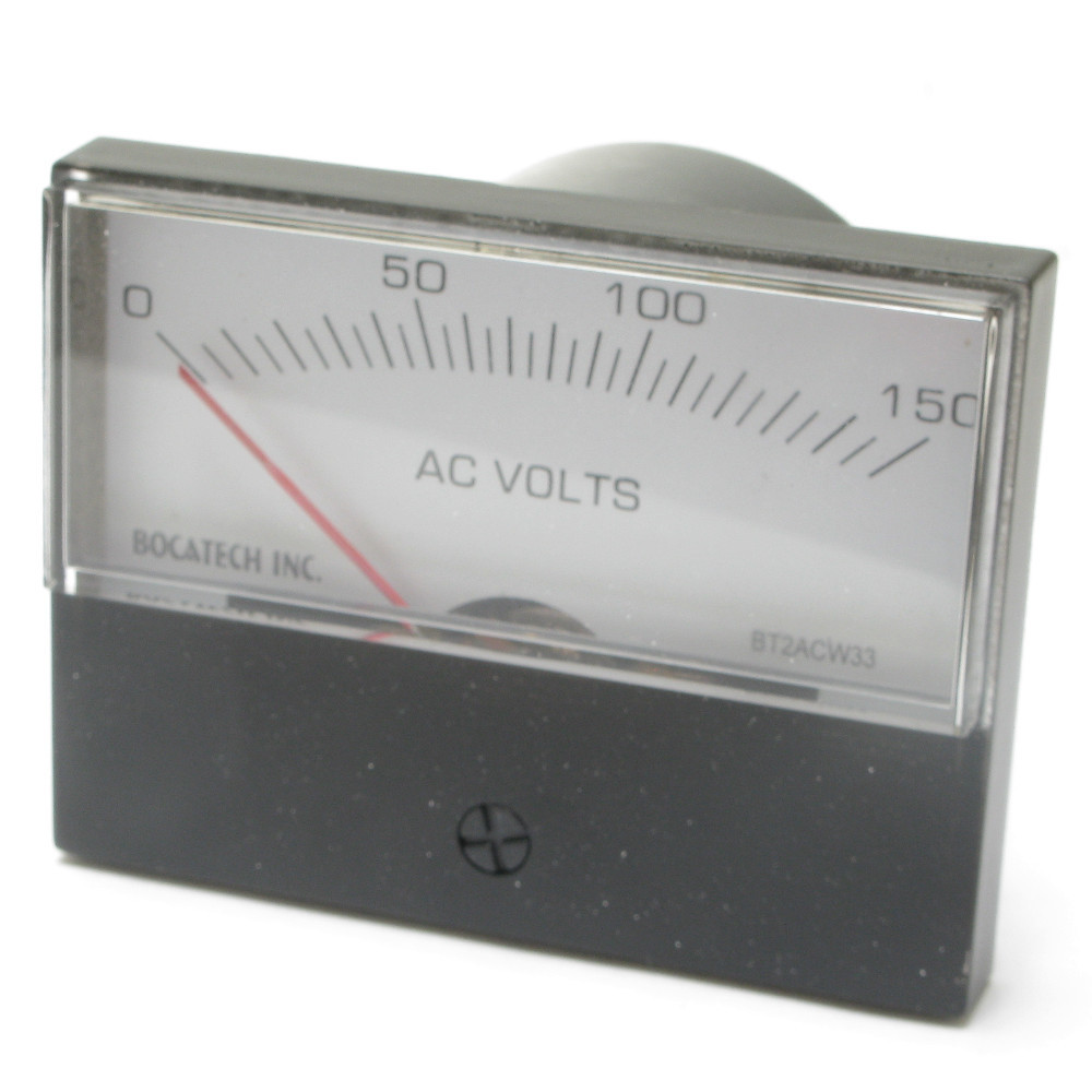 0 - 150 Volt AC Analog Panel Meter, 2.5 Inch