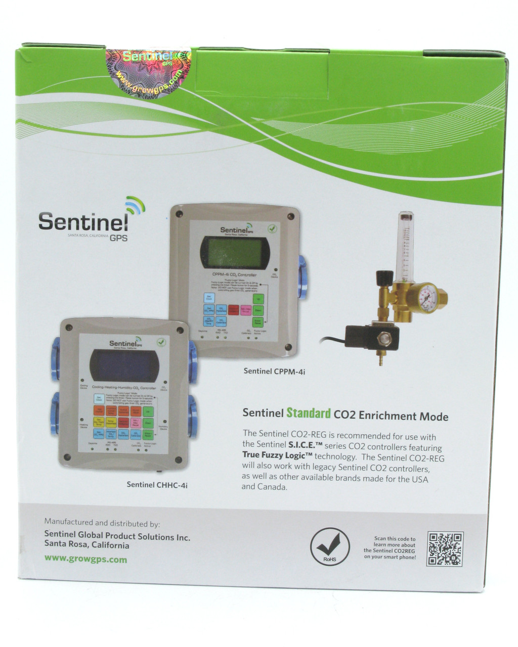 Sentinel GPS CO2 Regulator System, High Precision Flow Meter, Solenoid ...