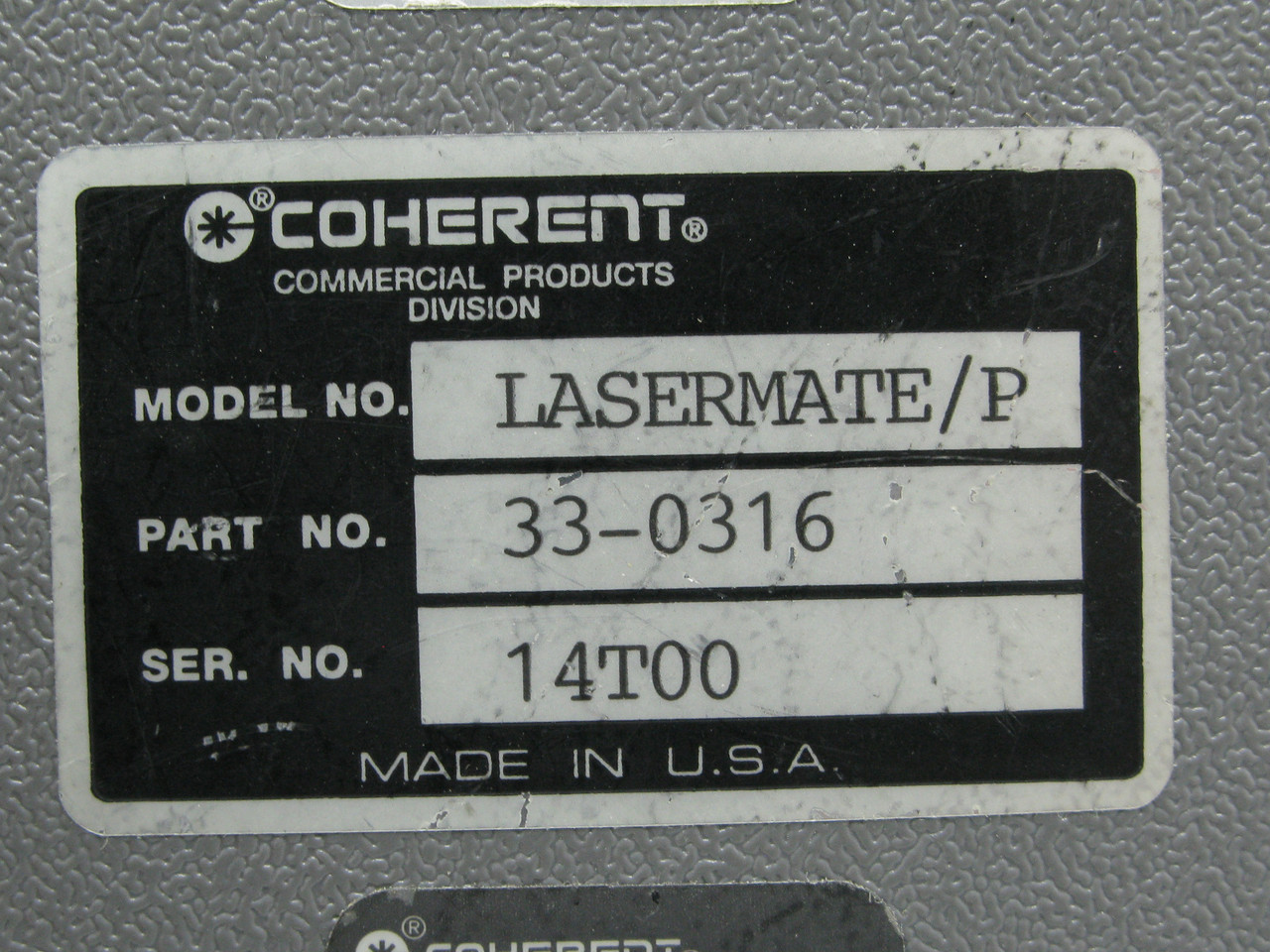 Coherent LaserMate-P 33-0316 Pulsed Laser Energy Meter