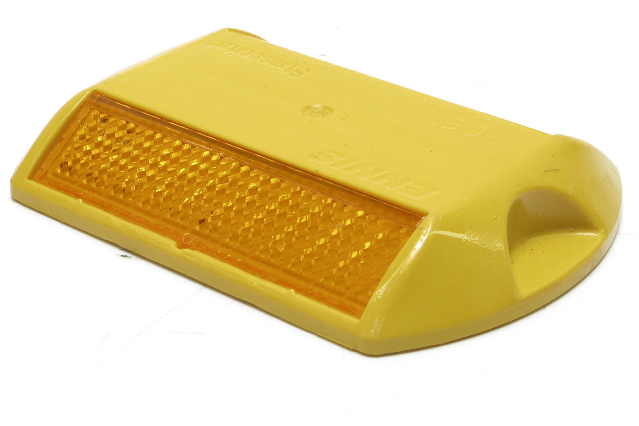 Stimsonite C80FH Raised Pavement Markers, Yellow w/1-Way Amber ...