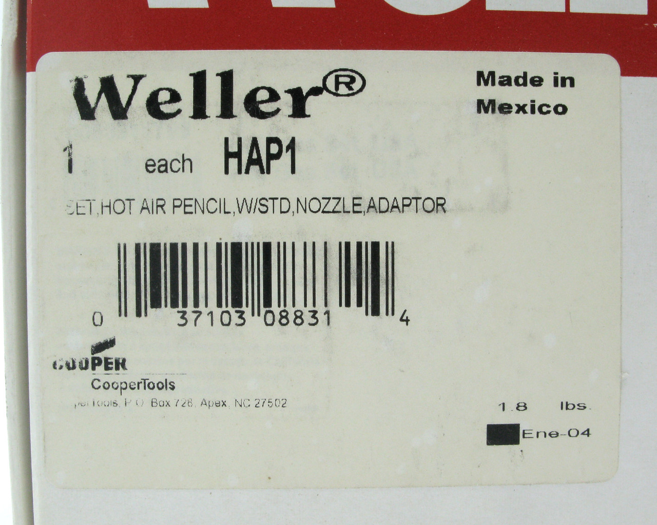 Weller HAP1 Hot Air Pencil with Stand