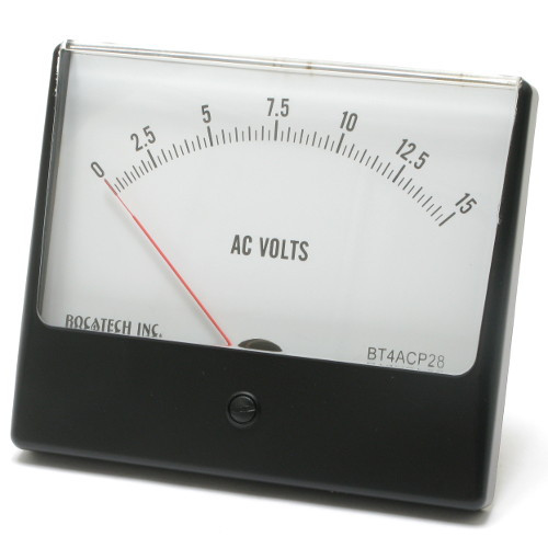 0 - 15 Volt AC Panaview Analog Panel Meter