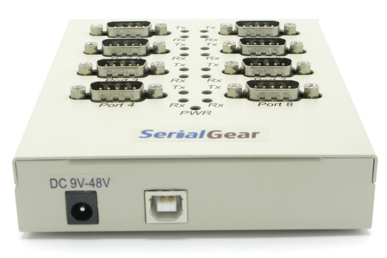8-Port USB to RS-232 DB-9 Industrial Serial Adapter