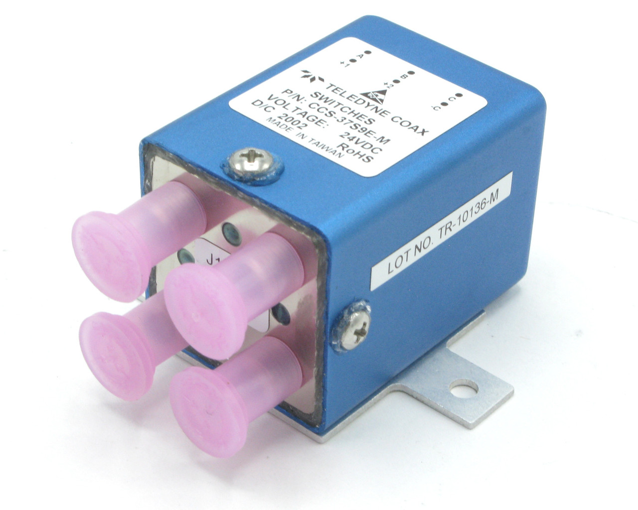 Teledyne Coax CCS-37S9E-M Latching Transfer Coaxial Switch, 24VDC 18 ...