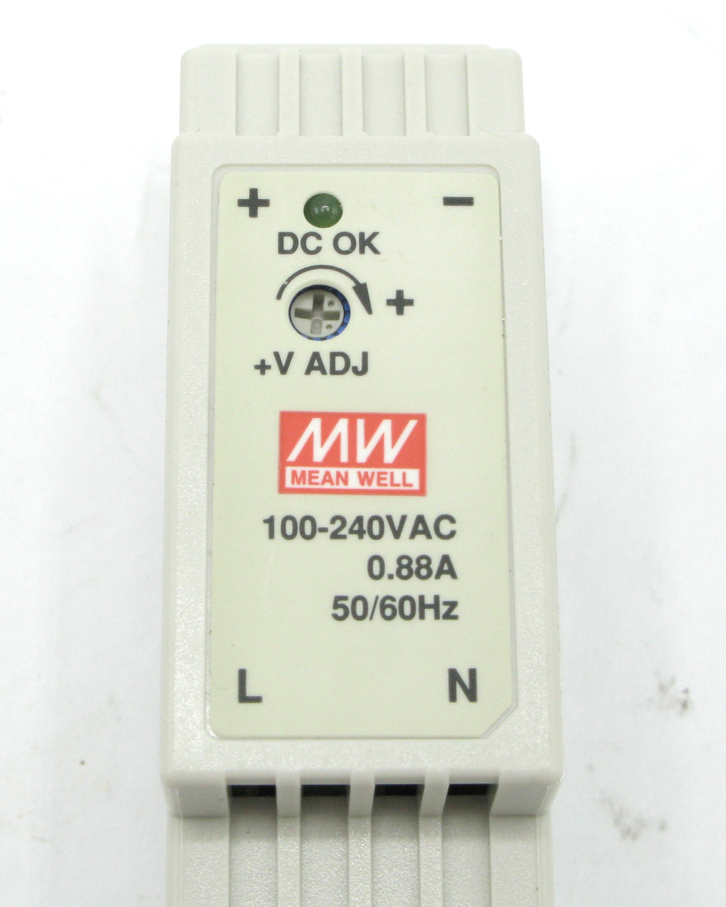 MEAN WELL DR-15-5 Power Supply, DIN Rail Mount, 5V