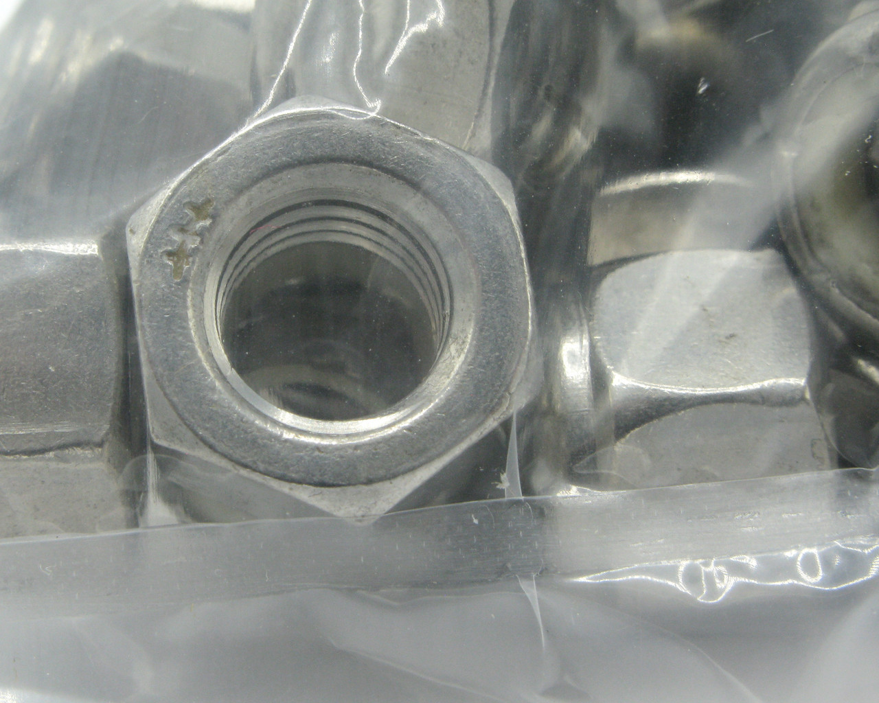 Nylon Locking Nut, 3/8-16, Stainless Steel, 50pc