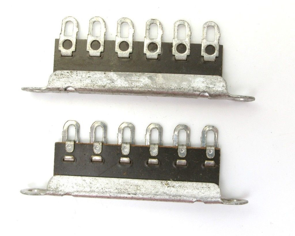 6-Position Phenolic Terminal Strip, 10 Piece Lot