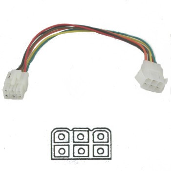 Molex-Style Mating Connector Set - 6 Pin