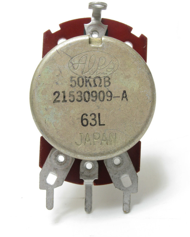 50K Ohm Linear Potentiometer, 1/4 Inch Shaft, Center-Tapped
