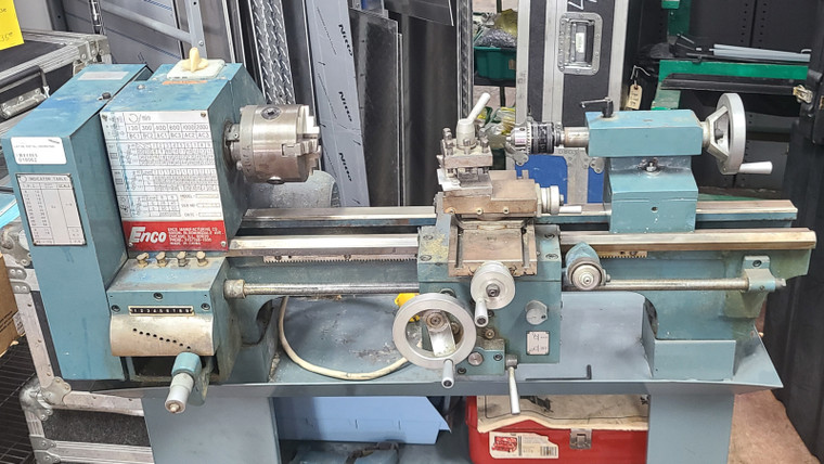 Enco 110-0820 Benchtop Metal Working Mini Lathe w/stand