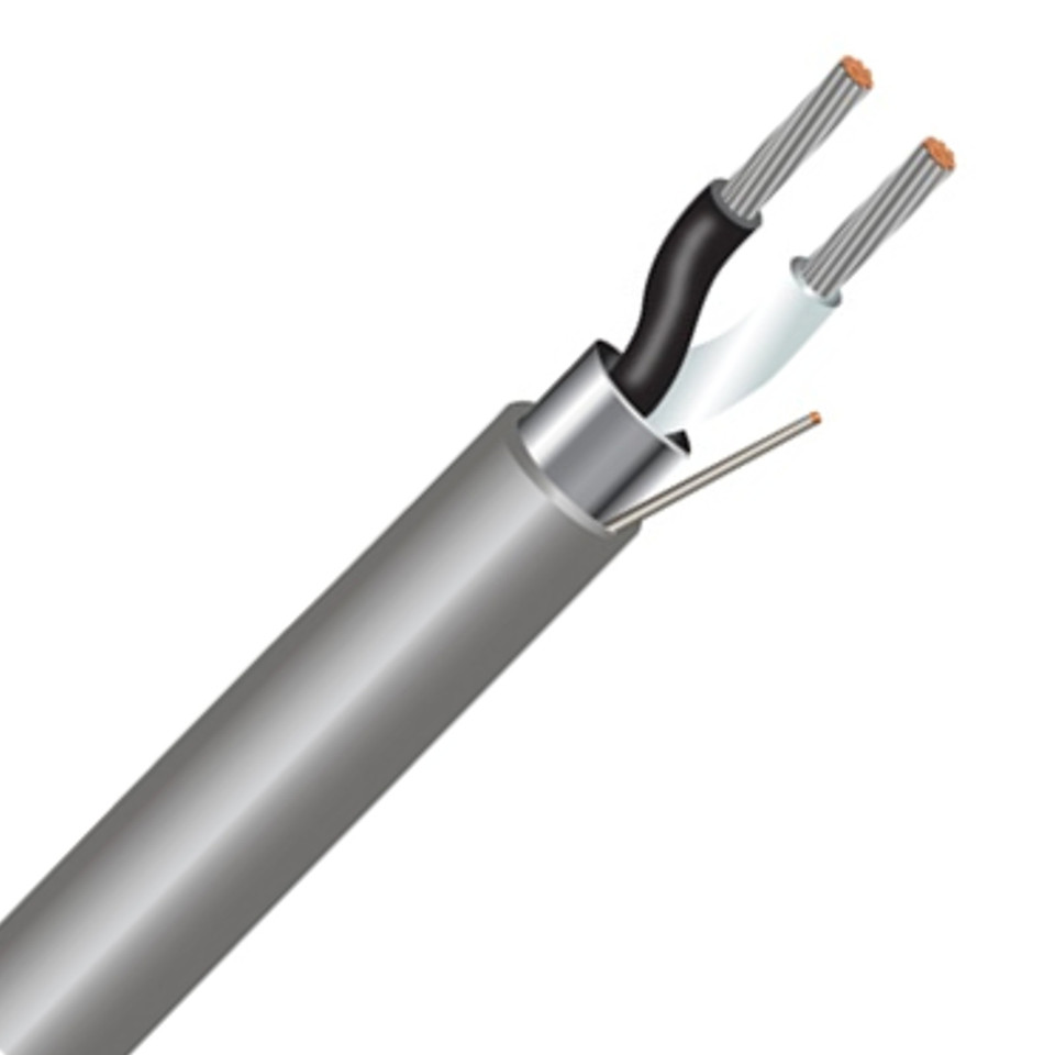 2 Conductor 18 Gauge Shielded Twisted Pair Cable Belden Equivalent 8760, 500ft