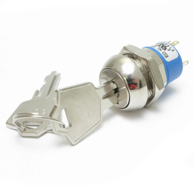 Keyed Switch SPDT, Rotary, Panel Mount