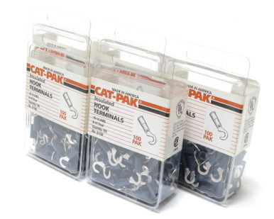 Cat-Pak Cat-51168 16-14AWG #8-10 Stud Insulated Hook Terminals, 500pcs ...
