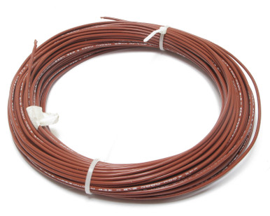 AWM 1180 Style 18AWG Brown PTFE Silver Plated Copper Wire, 100ft