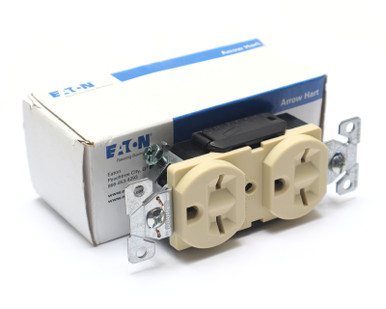 Eaton 5662CV 250 Volt, 15 Amp NEMA 6-15R Construction Grade Duplex ...