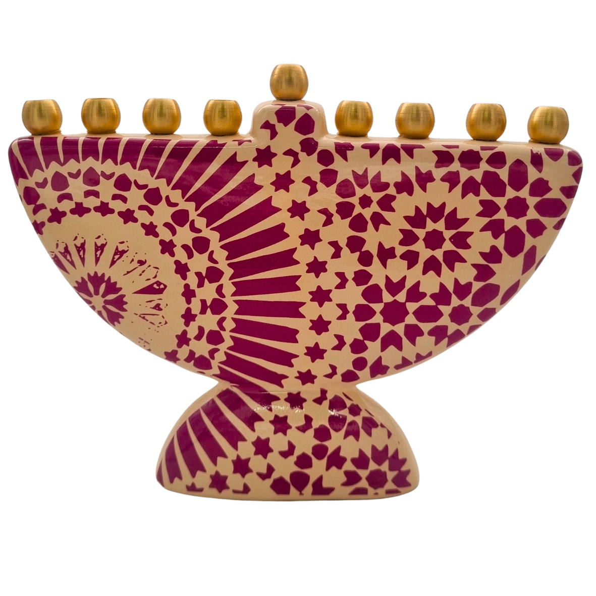 Colorful unique hanukkah menorahs